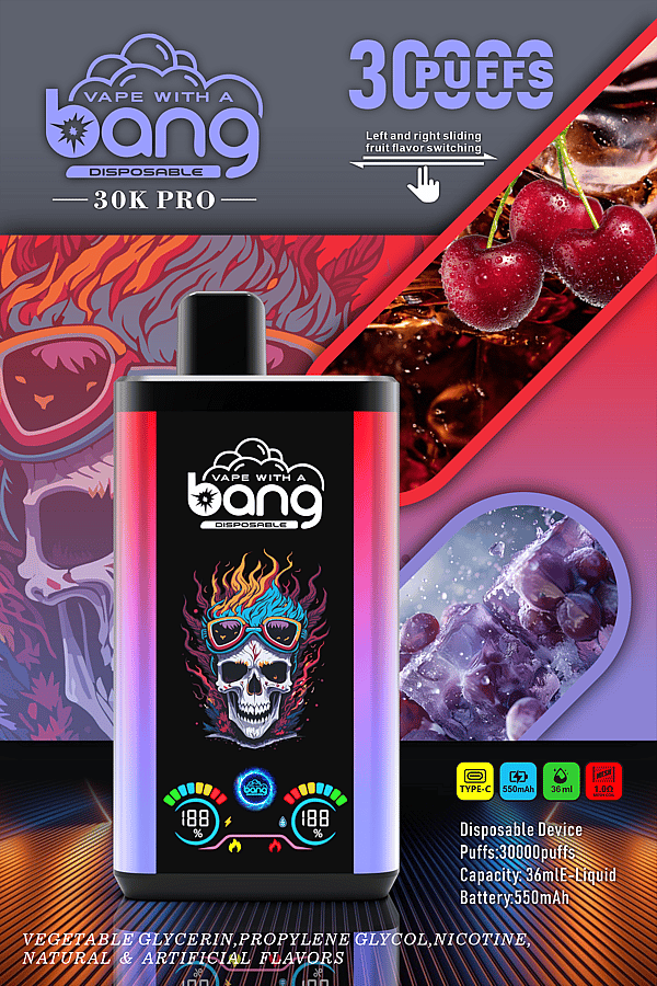 Bang 30K Pro: 30,000 Puffs Disposable Vape with Dual-Flavor System ...