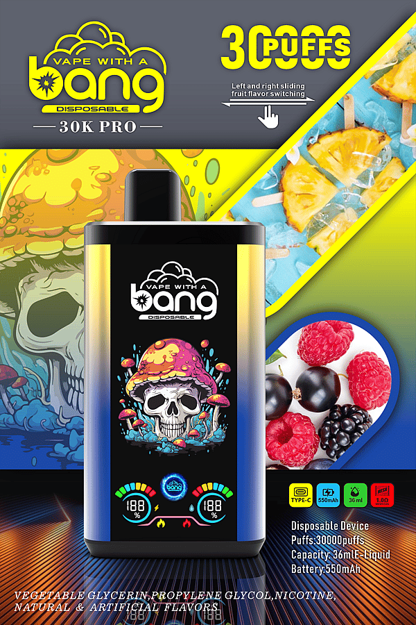 Bang 30K Pro: 30,000 Puffs Disposable Vape with Dual-Flavor System ...